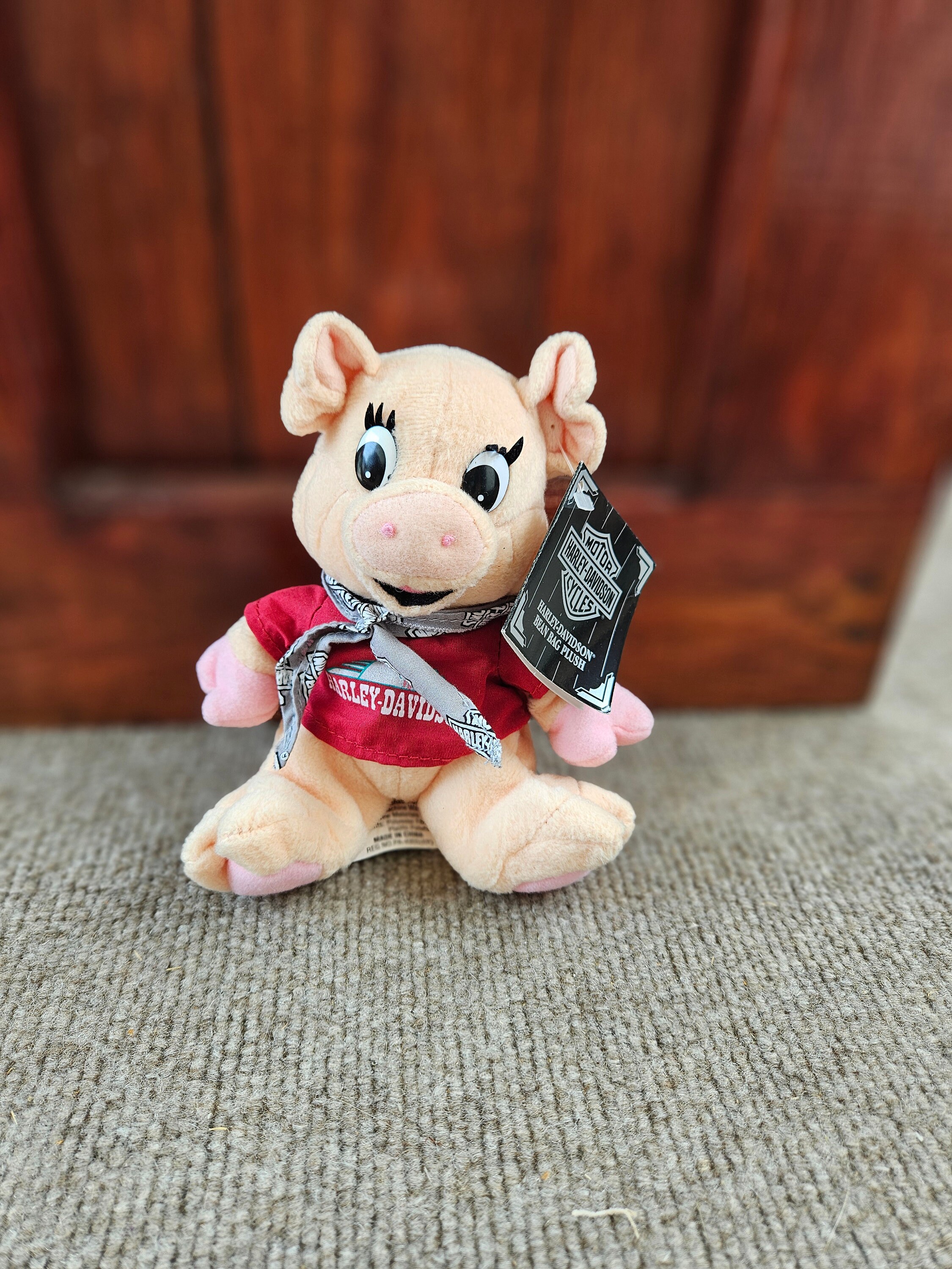 Vintage 1997 Harley Davidson Racer the Hog Bean Bag Plush Pig - Etsy