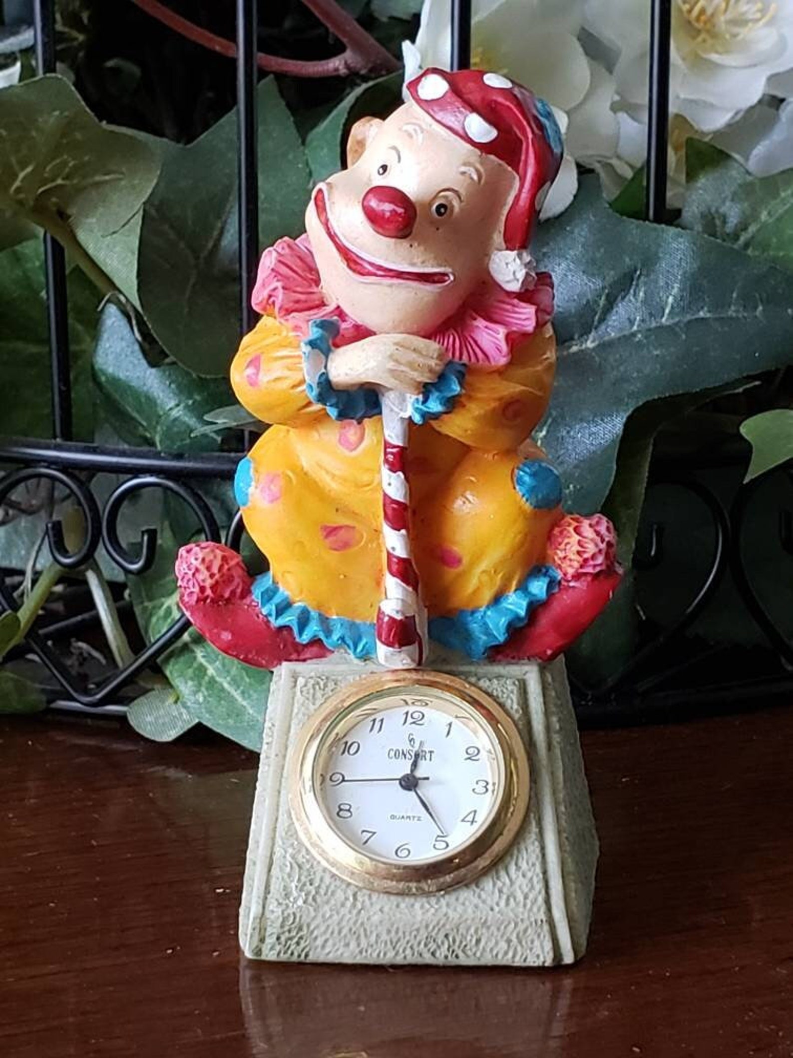 Clown Figurine Consort Quartz Mini Clock 1960s - Etsy