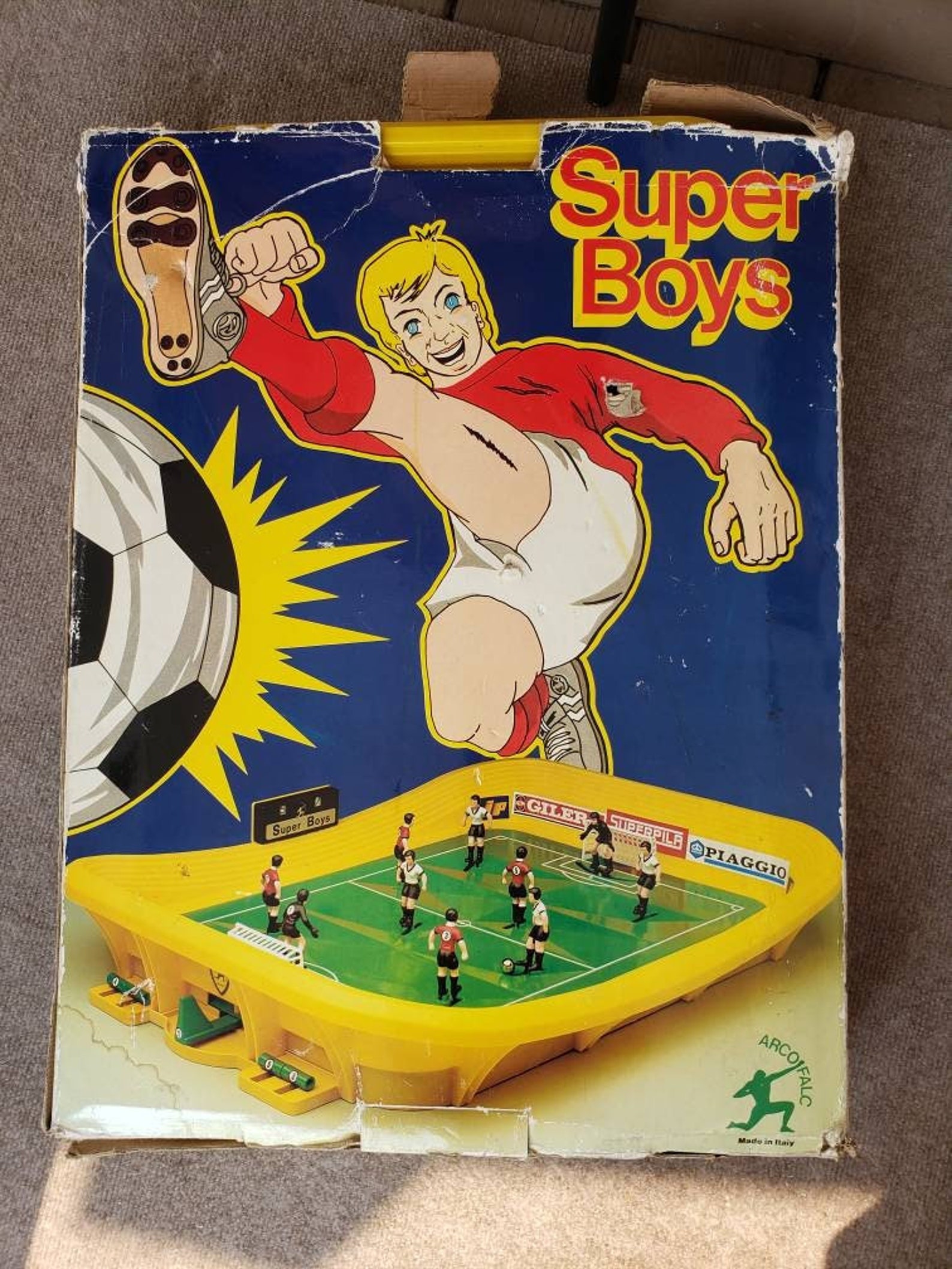 1960’s Super Boys Action Soccer Table Top Game Toy Arco Falc - Etsy