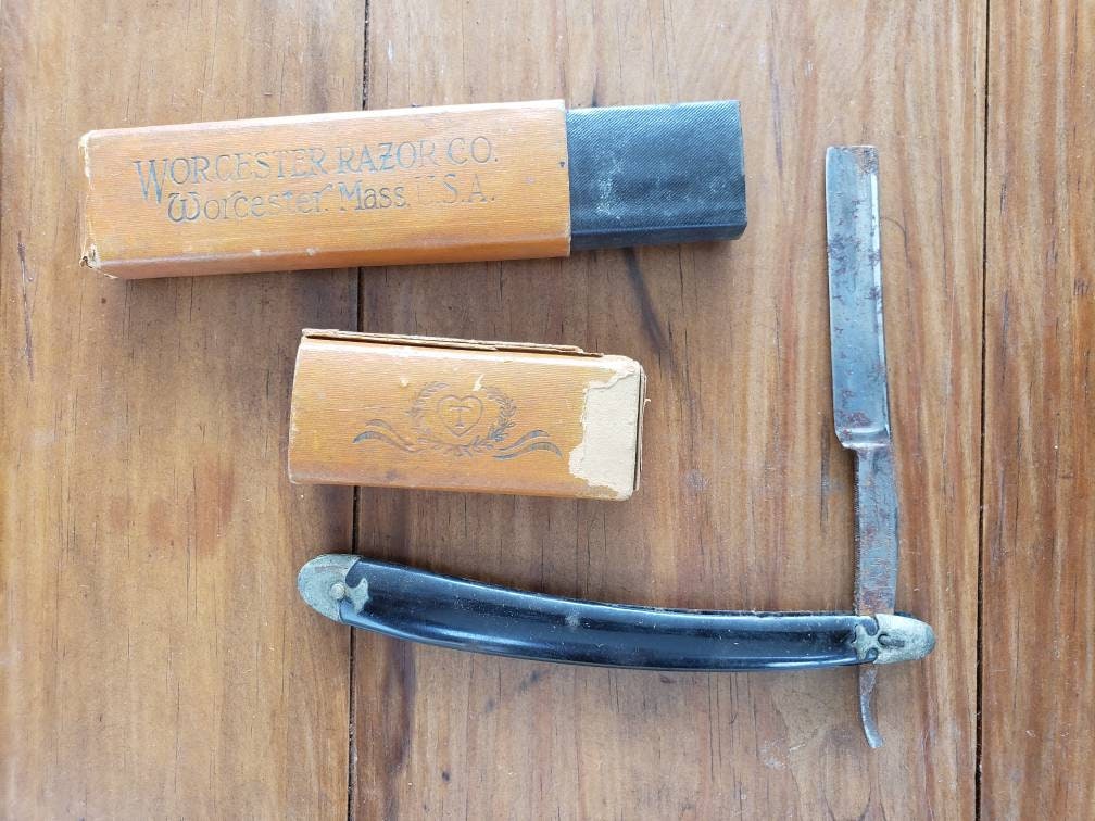 Straight Edge Razor Worcester in Original Case 1950s - Etsy