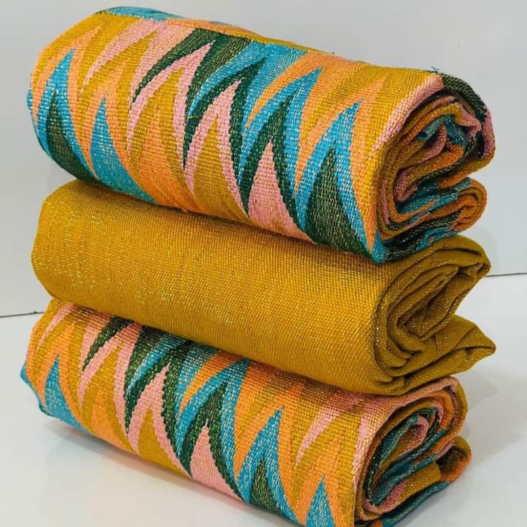 African Kente Fabric Cloth, Handwoven Authentic Ethnic Kente Cloth ...