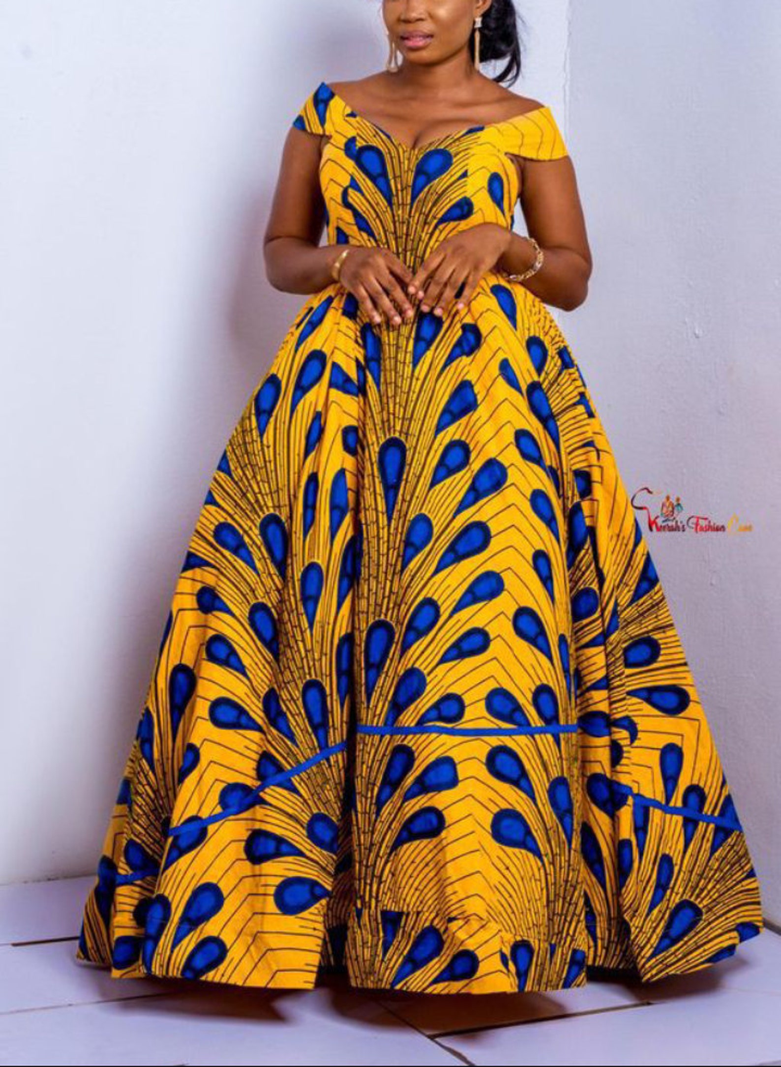 African Print Maxi Dress for Women African Women's - Etsy