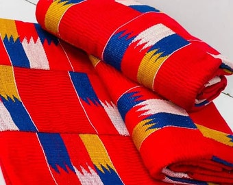 African Kente Fabric Cloth, Handwoven Authentic Ethnic Kente Cloth ...