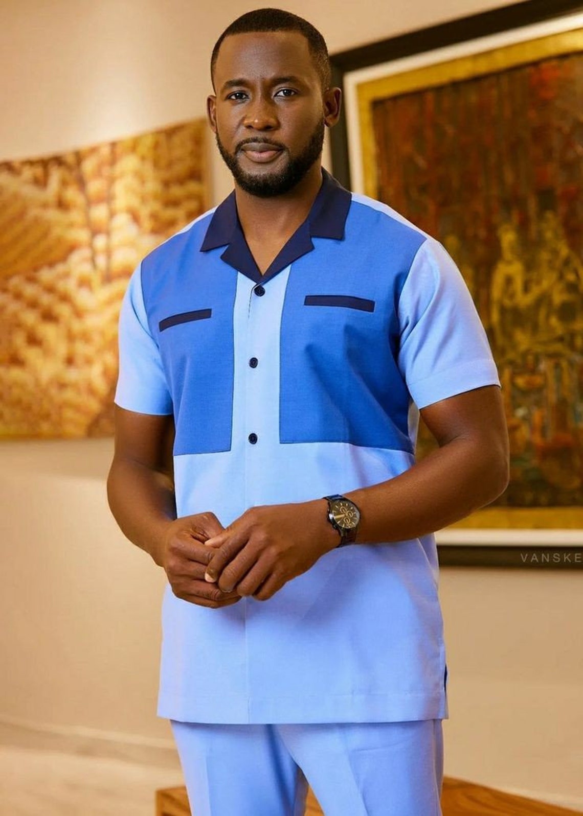 Men's Traditional Wear, African Men Wear, African Men Clothing, African ...