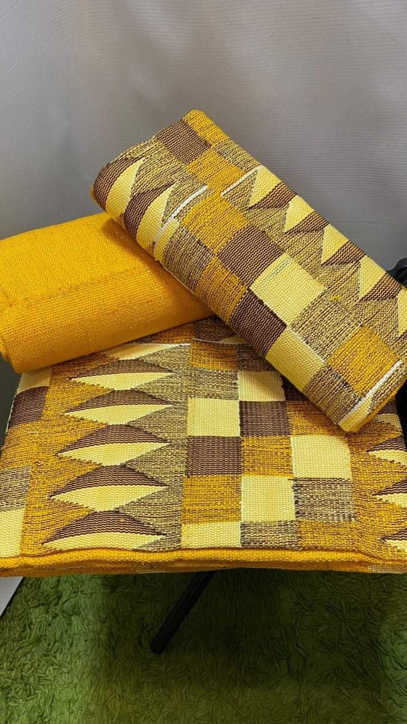 African Kente Fabric Cloth, Handwoven Authentic Ethnic Kente Cloth ...