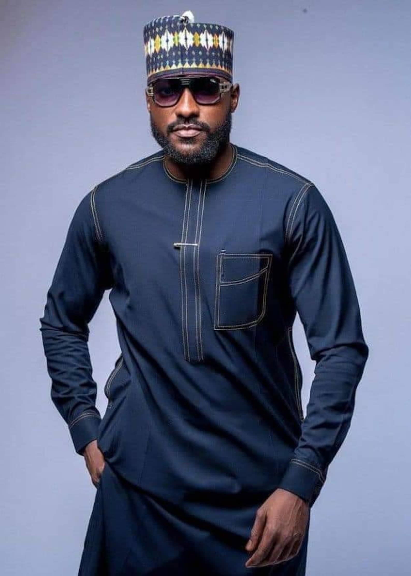 African Men Suit, African Mens Clothing, Mens African Dressing, African ...