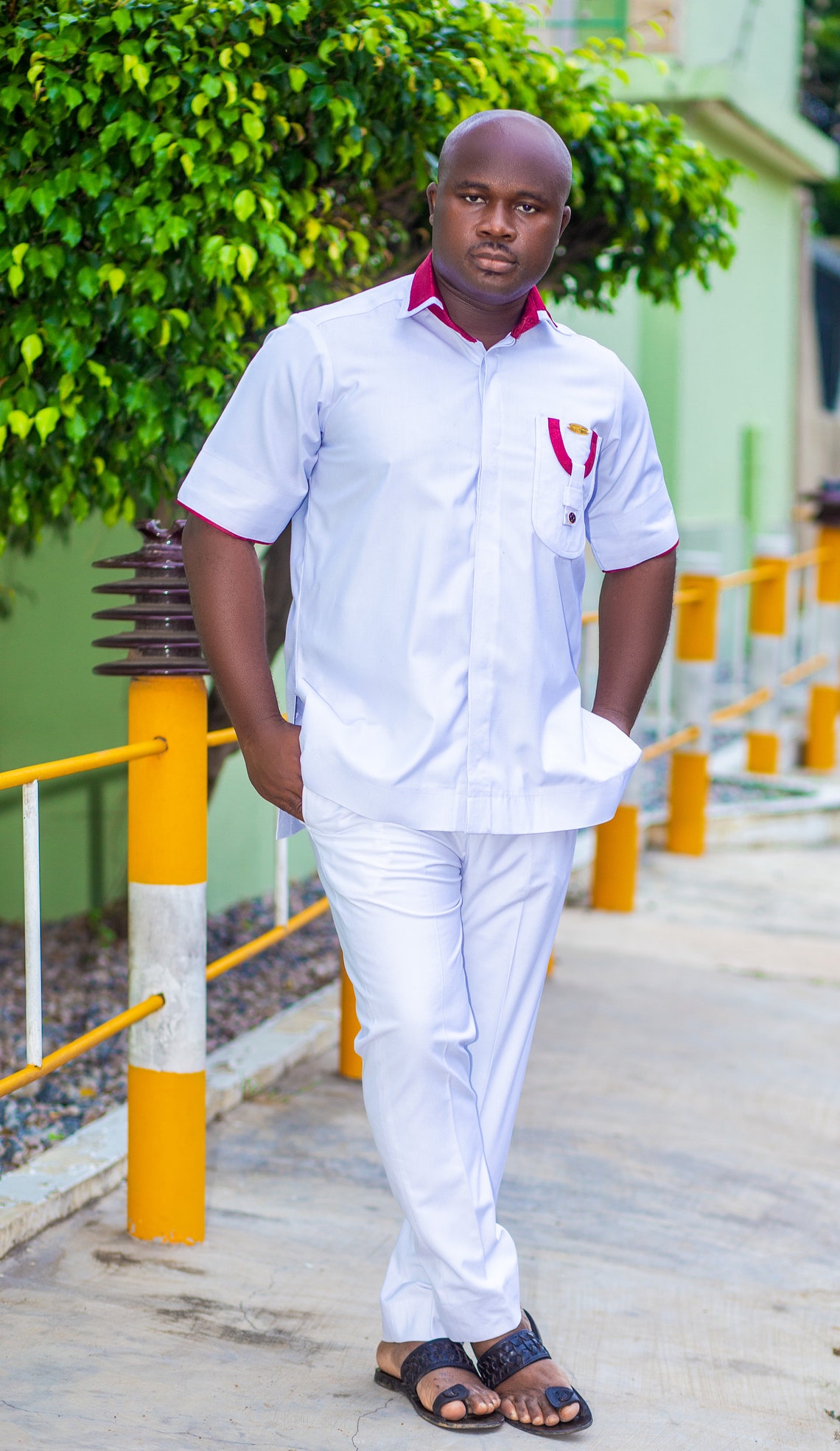 African Mens White Dress, African Mens Clothing, Mens African Suit ...