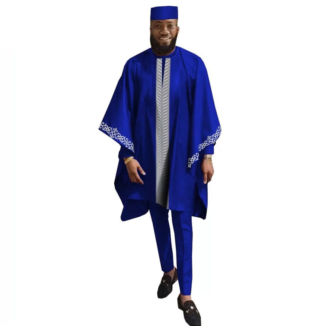 Luxury Velvet Agbada For Men African Wedding Suit Groomsmen Australia ...