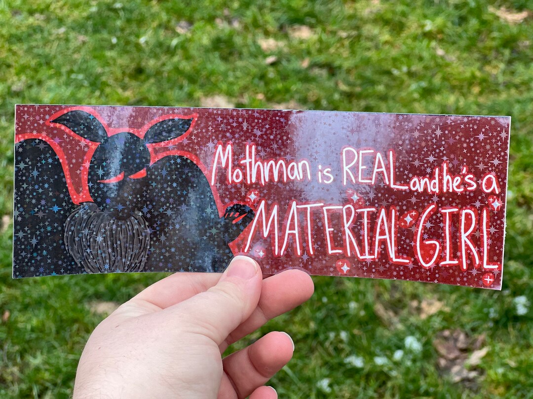 Mothman Material Girl Bumper Sticker - Etsy