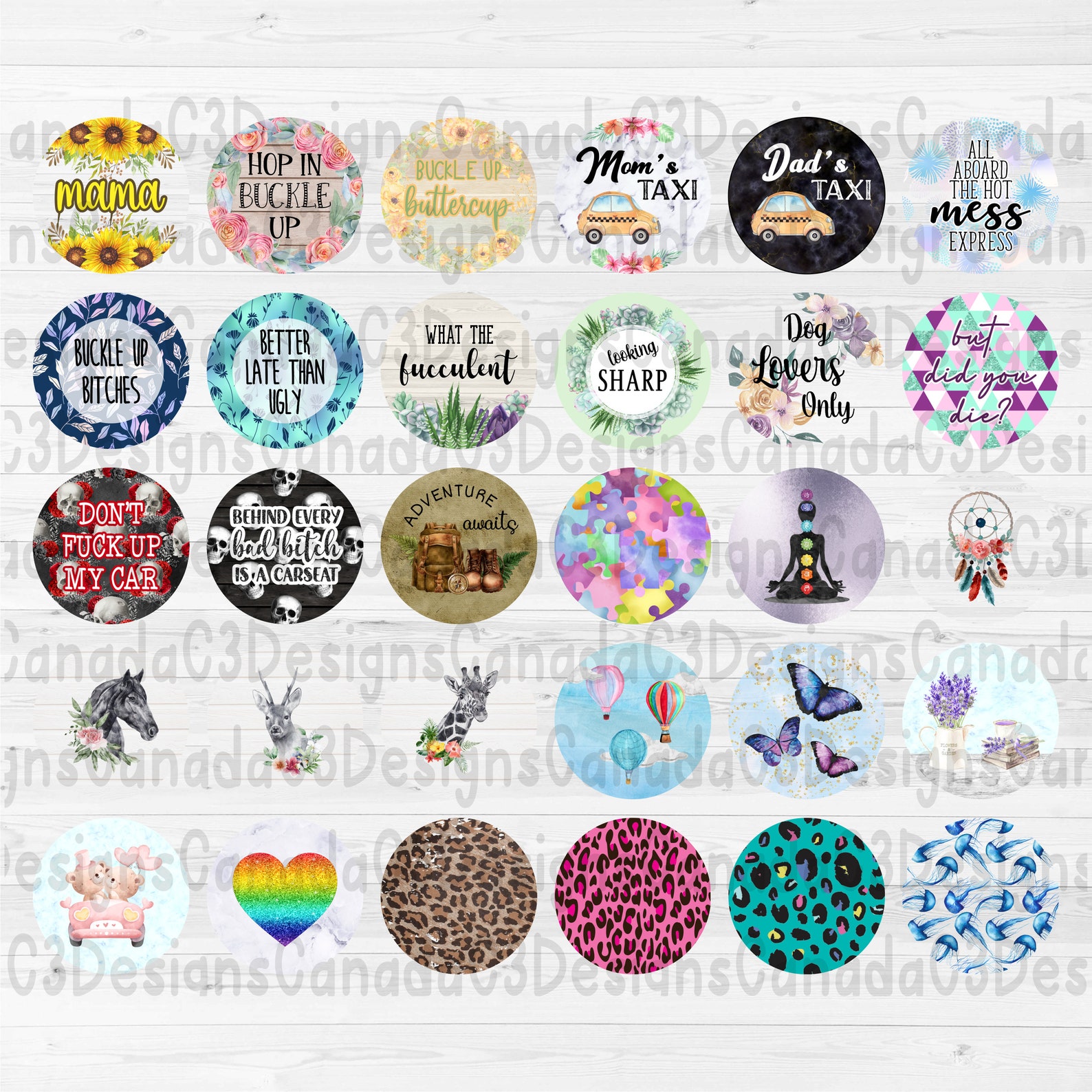 Car Coaster PNG, Car Coaster Sublimation, Car Coaster Designs, Coaster ...