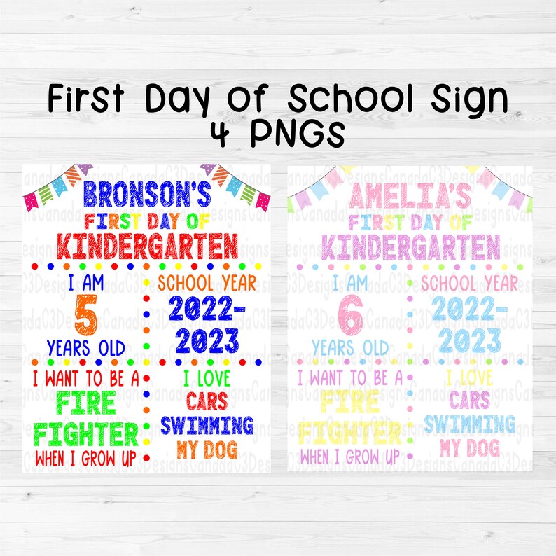 First Day of School Sign PNG, Last Day of School Sign PNG, School Sign ...