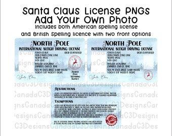 Santa License Png - Etsy