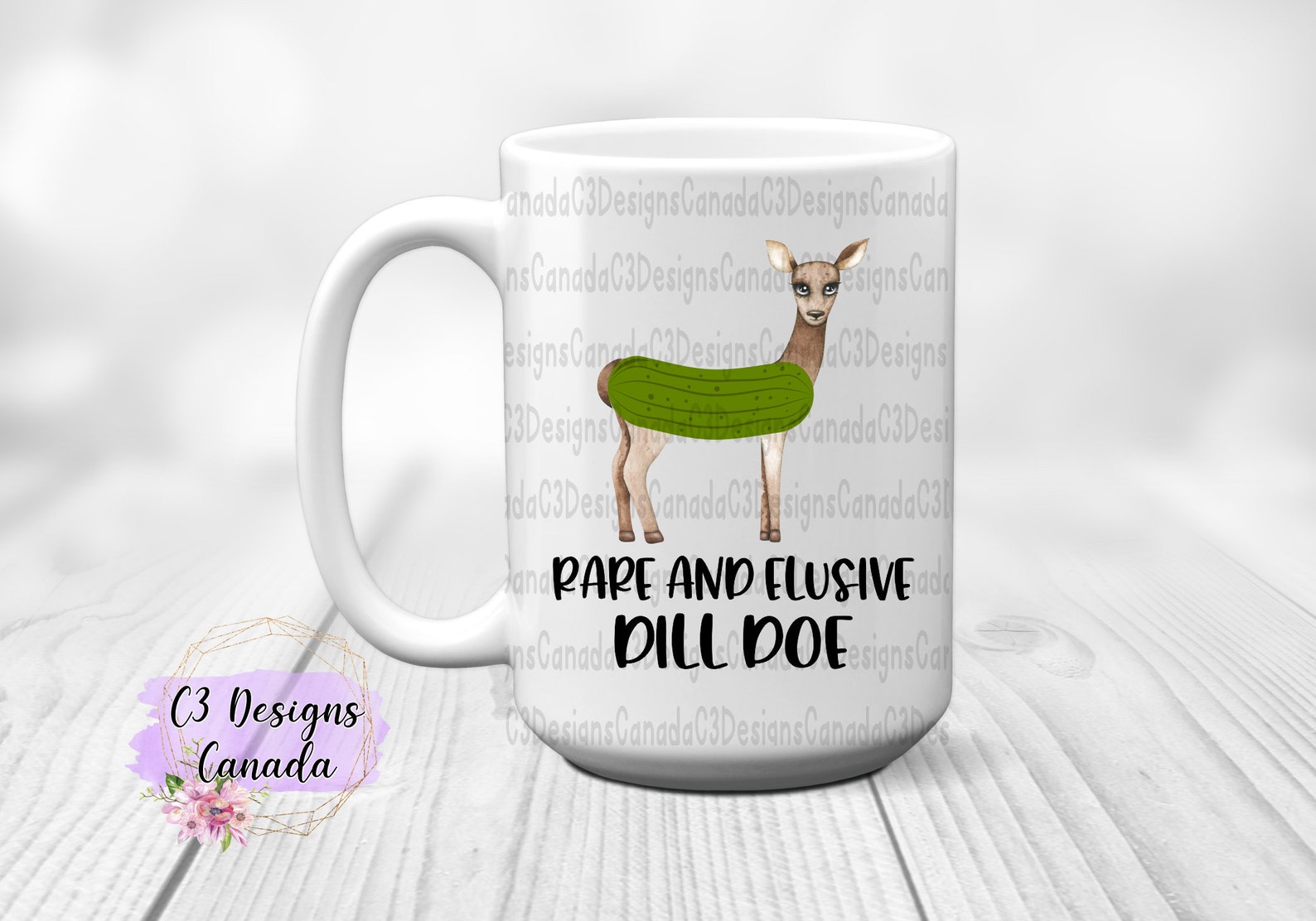 Rare and Elusive Dill Doe Sublimation PNG, Mug Sublimation PNG, Funny ...