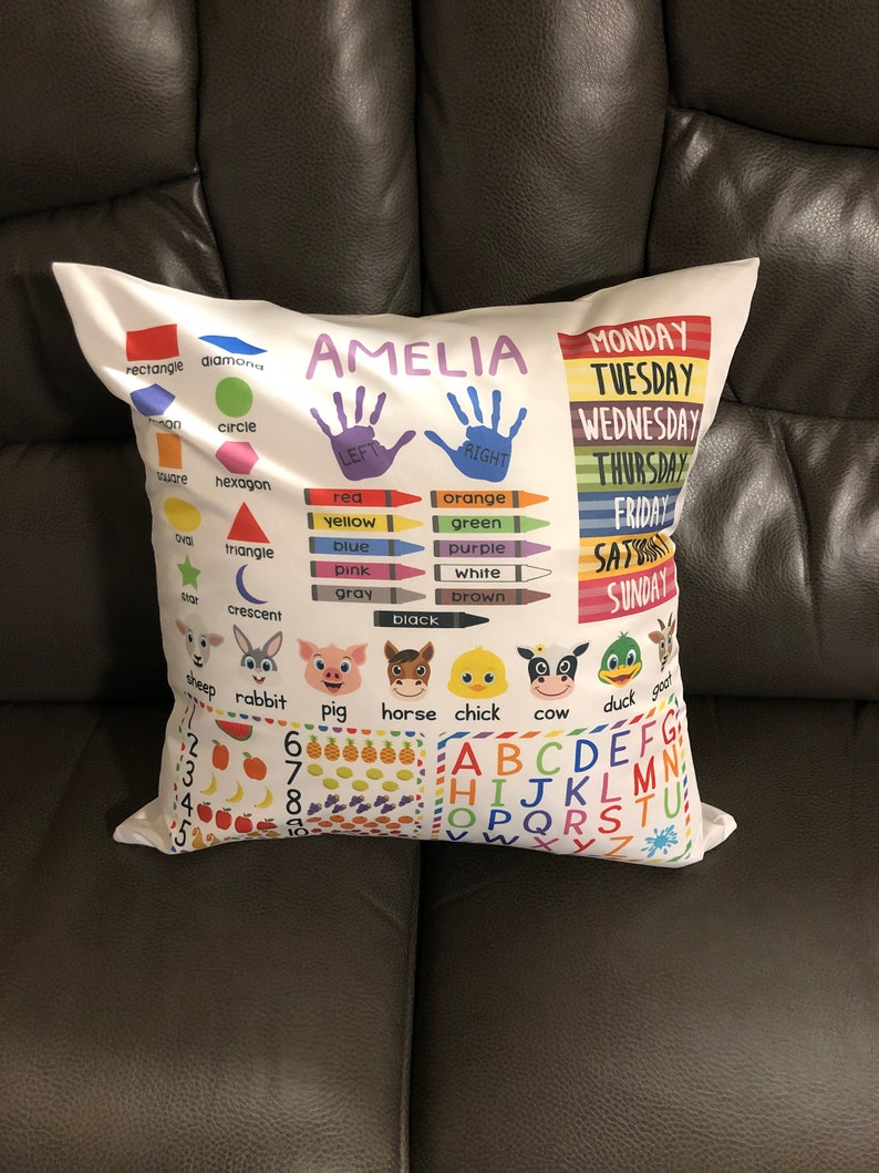 Learning Pillow French PNG Educational Pillow Sublimation - Etsy