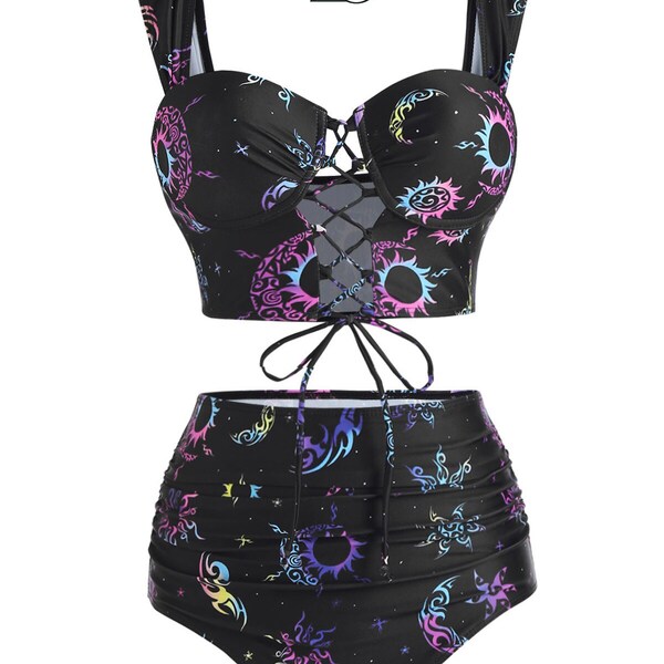 Moon and Sun Bikini - Etsy