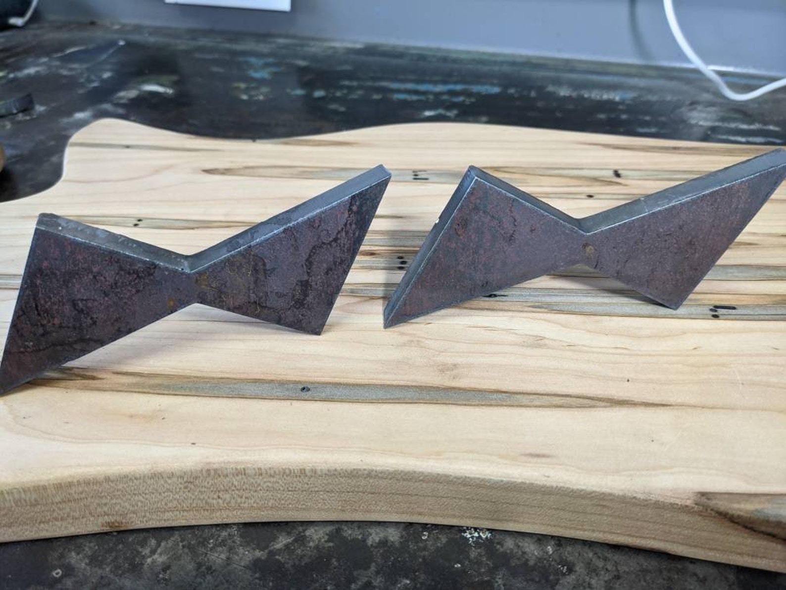 Angled 4x2 Steel Woodworking Bow Tie single Bow - Etsy