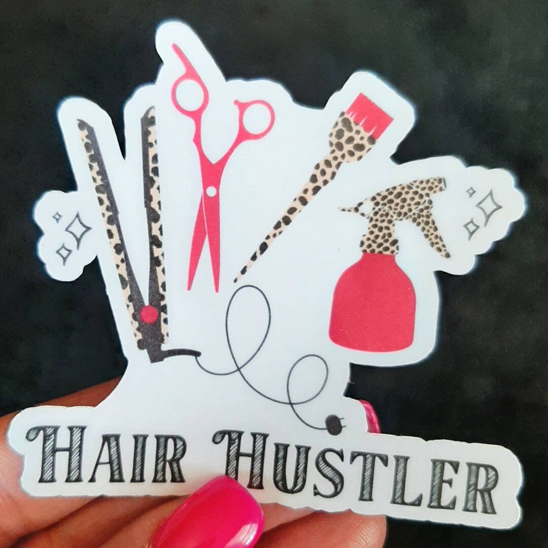 Hair Hustler Sticker - Etsy