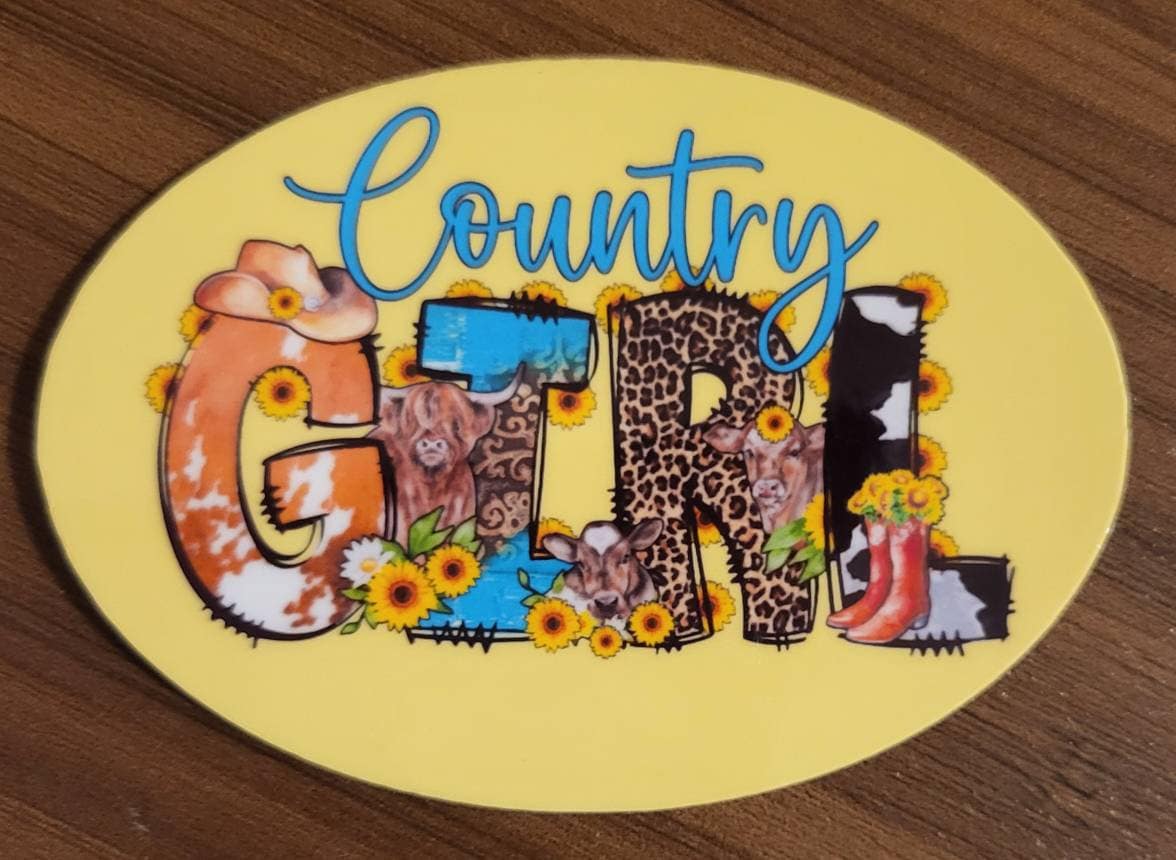 Country Girl Sticker - Etsy