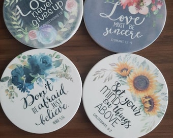 Christian Coaster - Etsy