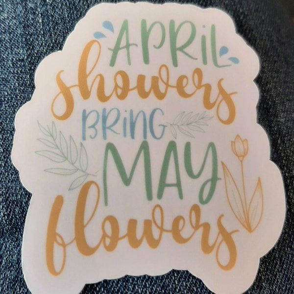 April Showers Bring May Flowers - Etsy