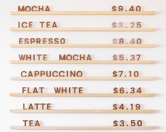 Cafe Menu Board - Etsy