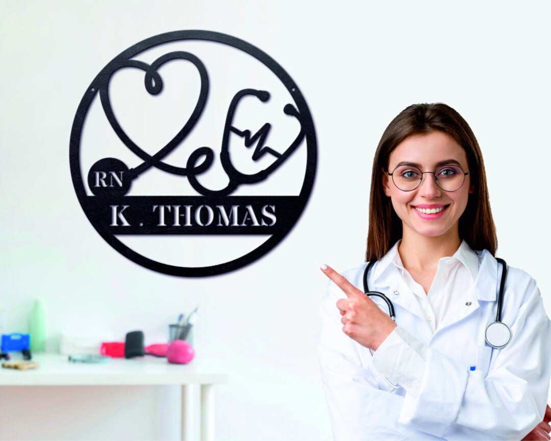 Personalized Nurse Sign, Personalized Nurse Gift, Nursery Decor, RN ...