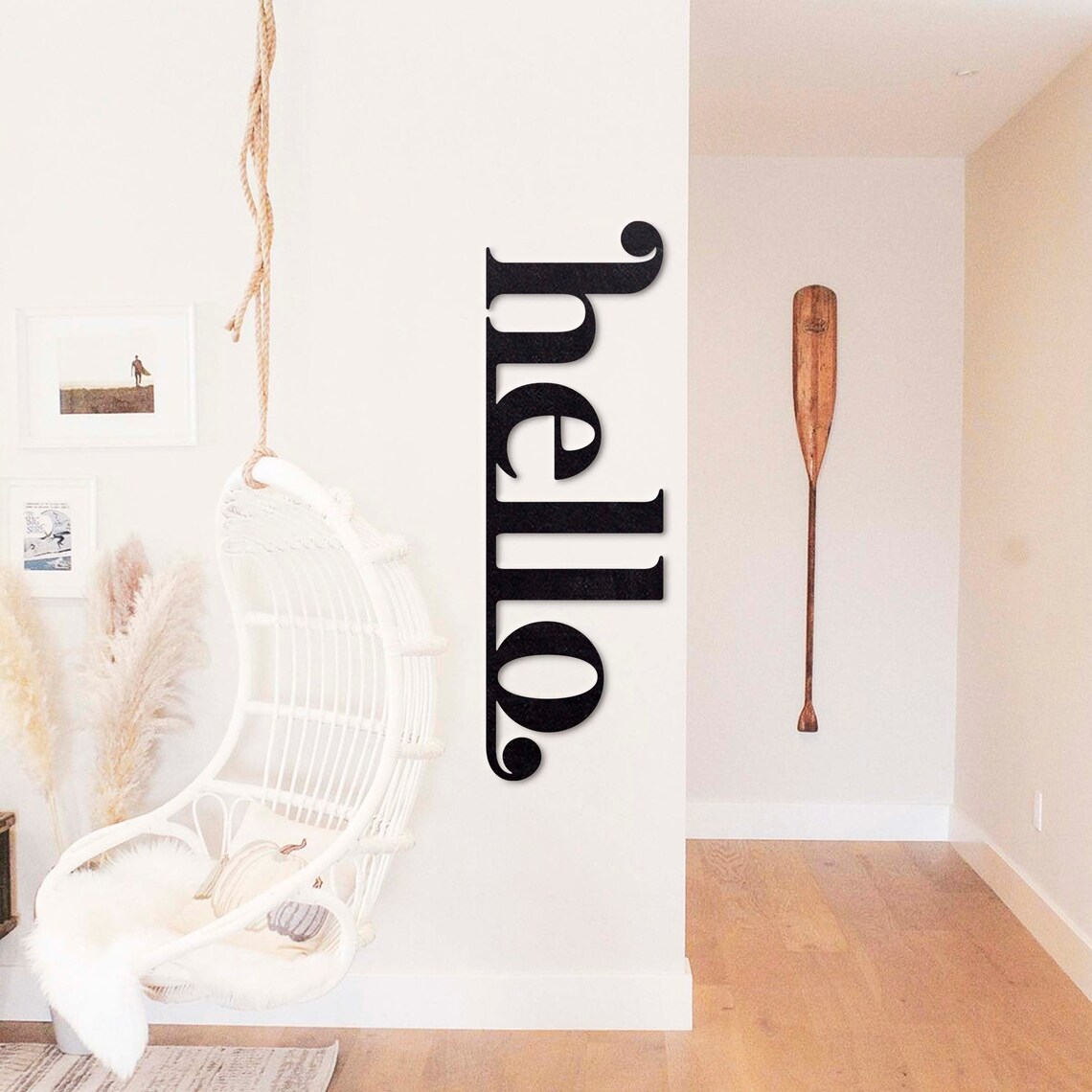 Hello Metal Sign Front Porch Wall Art Hello Metal Wall Art - Etsy
