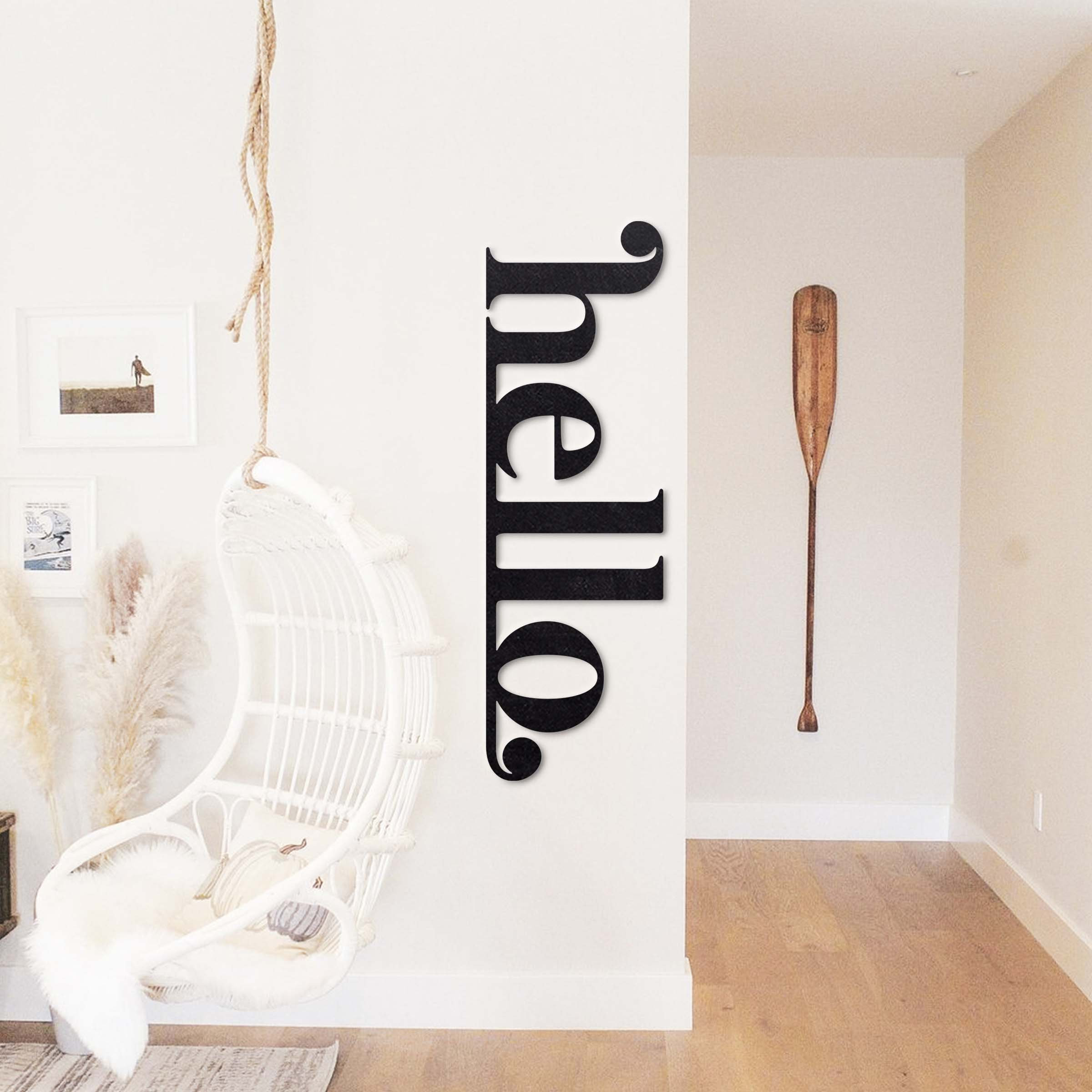 Hello Metal Sign Front Porch Wall Art Hello Metal Wall Art - Etsy