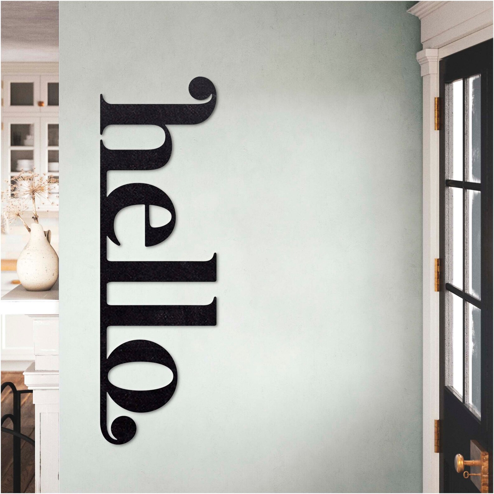 Hello Metal Sign Front Porch Wall Art Hello Metal Wall Art - Etsy