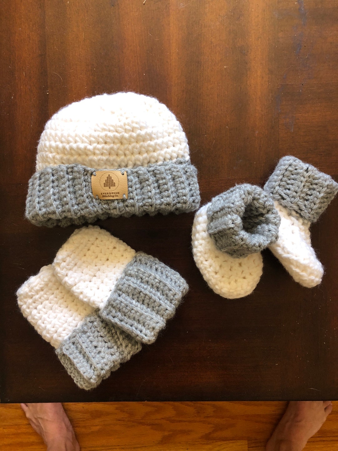 Simply Sweet- Baby Booties, Thumbless Mittens, Hat, Blanket or Set - Etsy