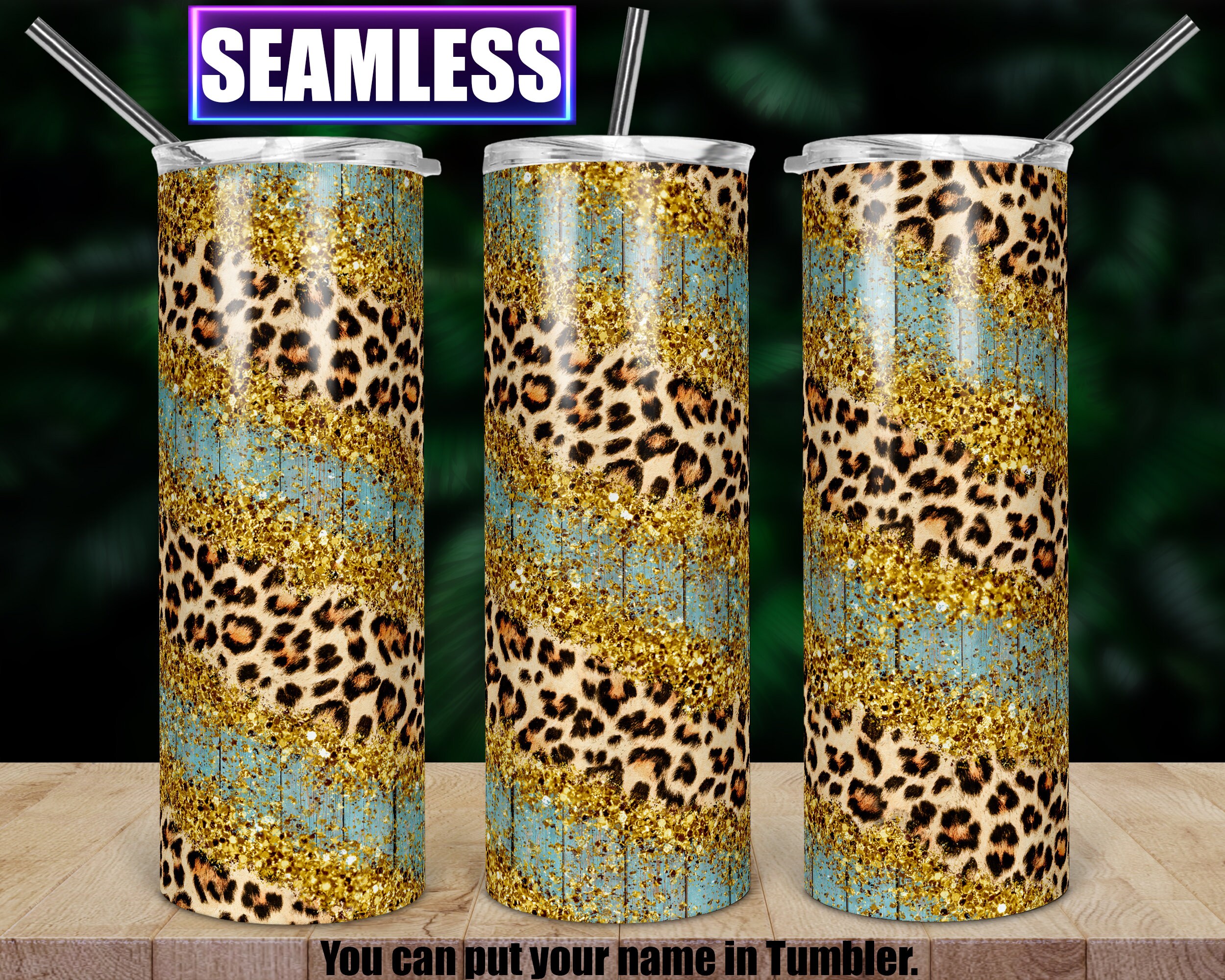 Drink & Barware Drinkware Tumblers & Water Glasses Bling Animal Print ...