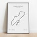 Printable Race Track Donington Park Poster - Art Print for Home Decor ...