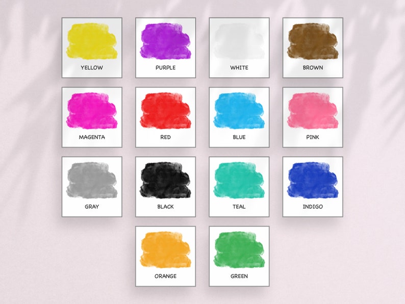 28 Color Learning Cards for Children • Educational Montessori ...