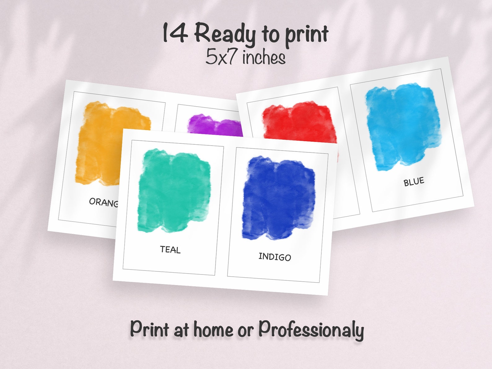 28 Color Learning Cards for Children • Educational Montessori ...