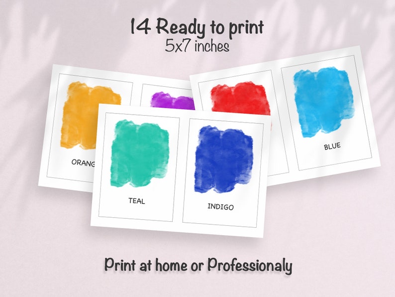 28 Color Learning Cards for Children • Educational Montessori ...