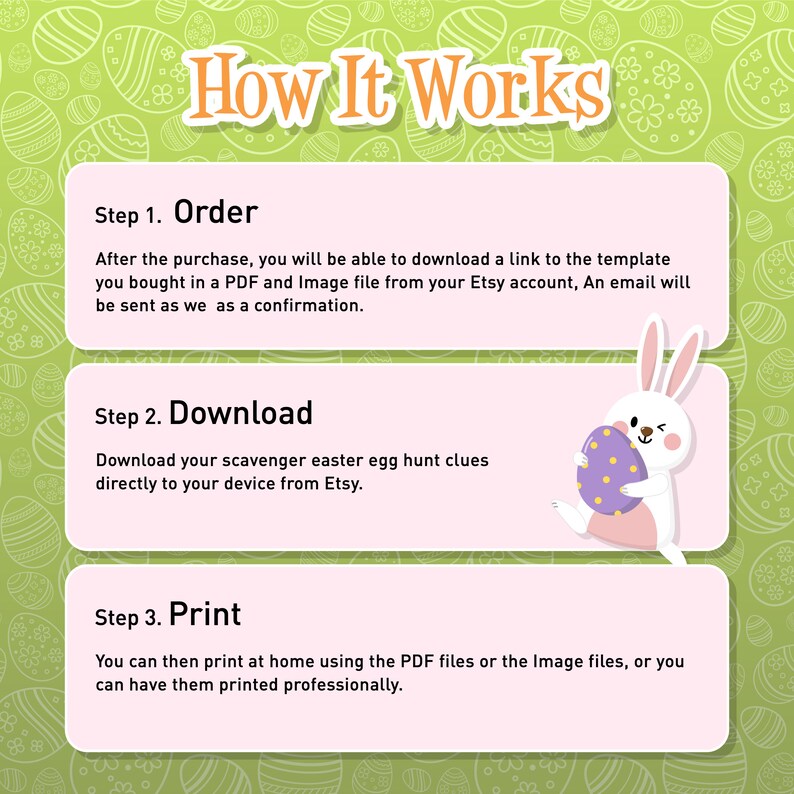 Printable Easter Egg Hunt Kit: 16 Scavenger Clues + Customisable Bonus ...