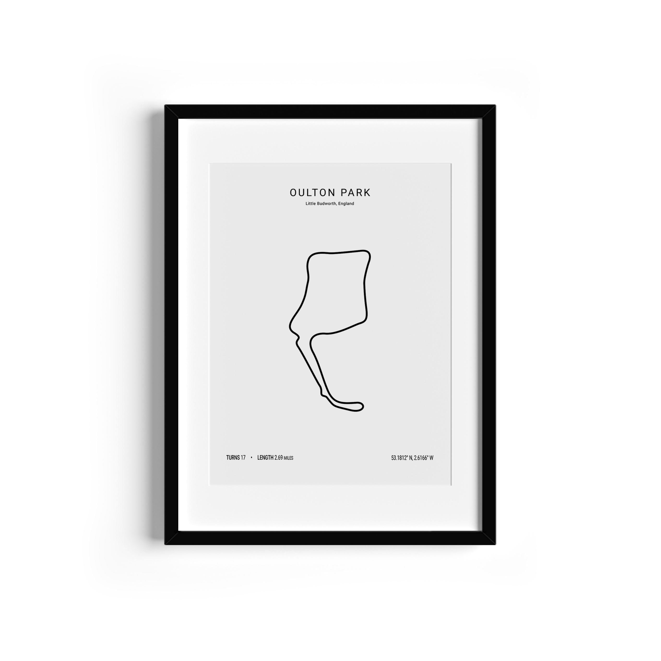 Printable Race Track Oulton Park Poster Art Print for Home Decor High ...