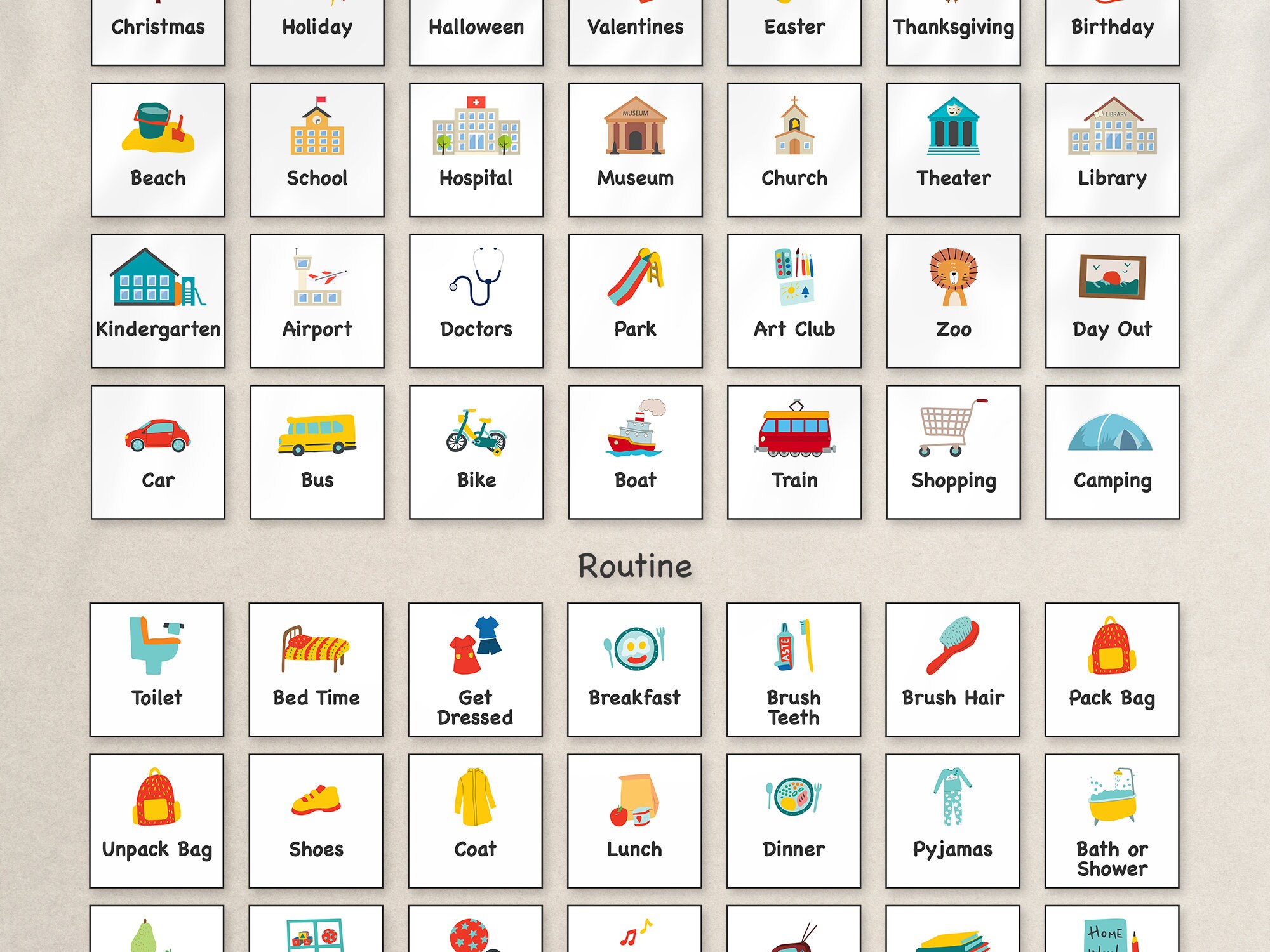 Child's Weekly & Daily Planner Bundle 9 Printable Variations Over 100 ...