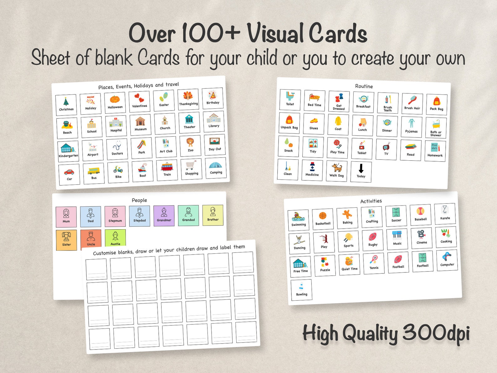 Child's Weekly & Daily Planner Bundle - 9 Printable Variations + Over ...