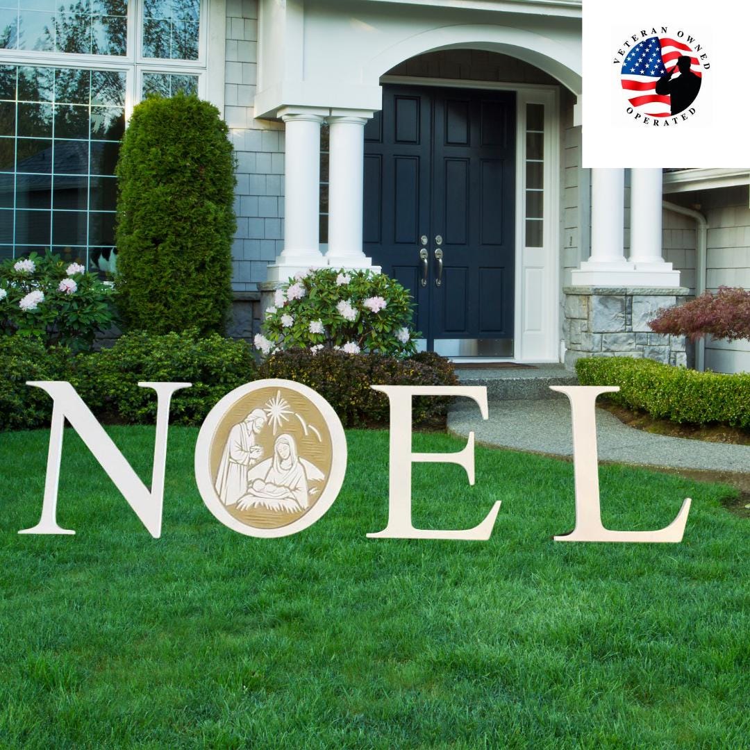Noel Christmas Yard Letters Weatherproof Outdoor PVC Available in Two ...