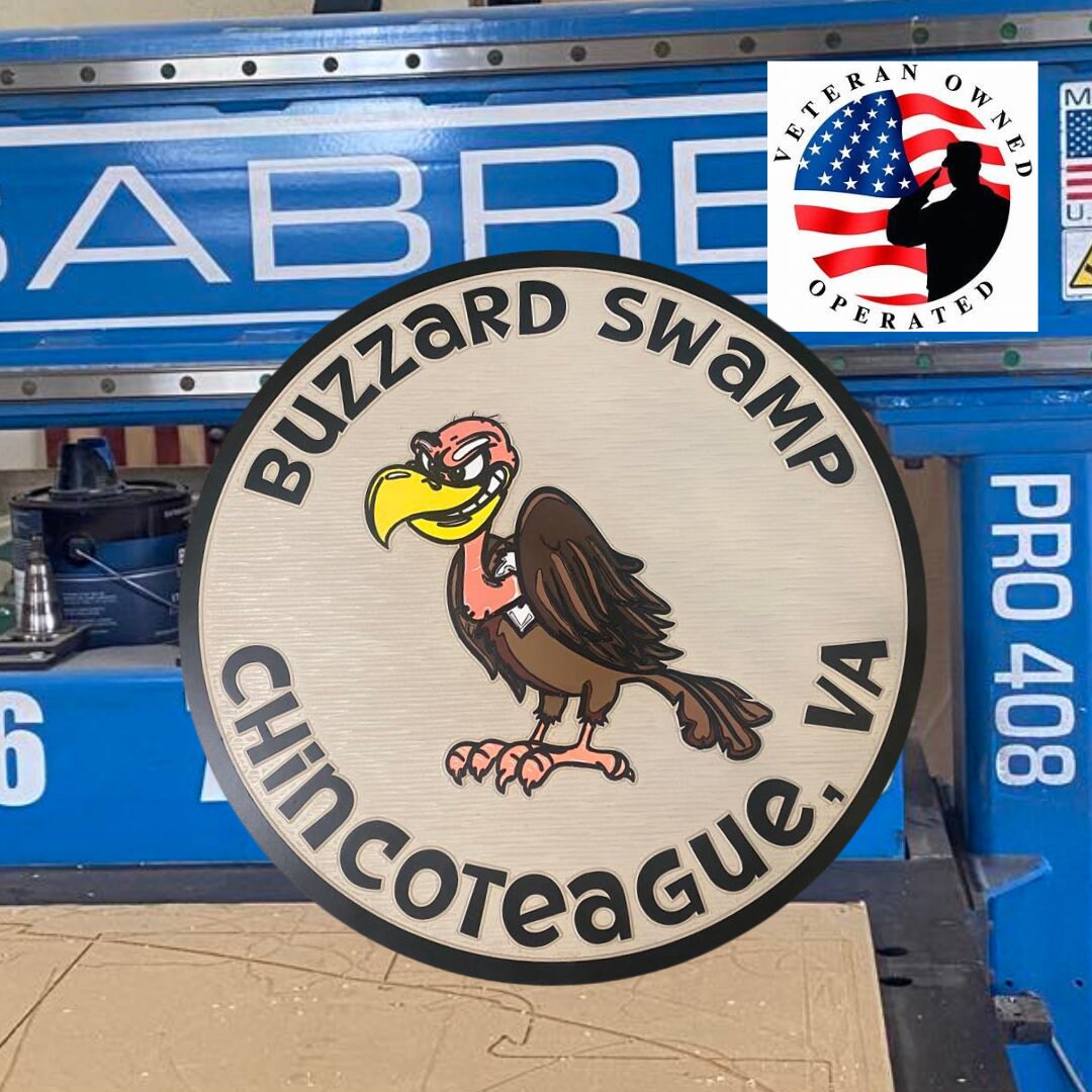 Large 36" Round Sign Weatherproof PVC Single Sided - Etsy