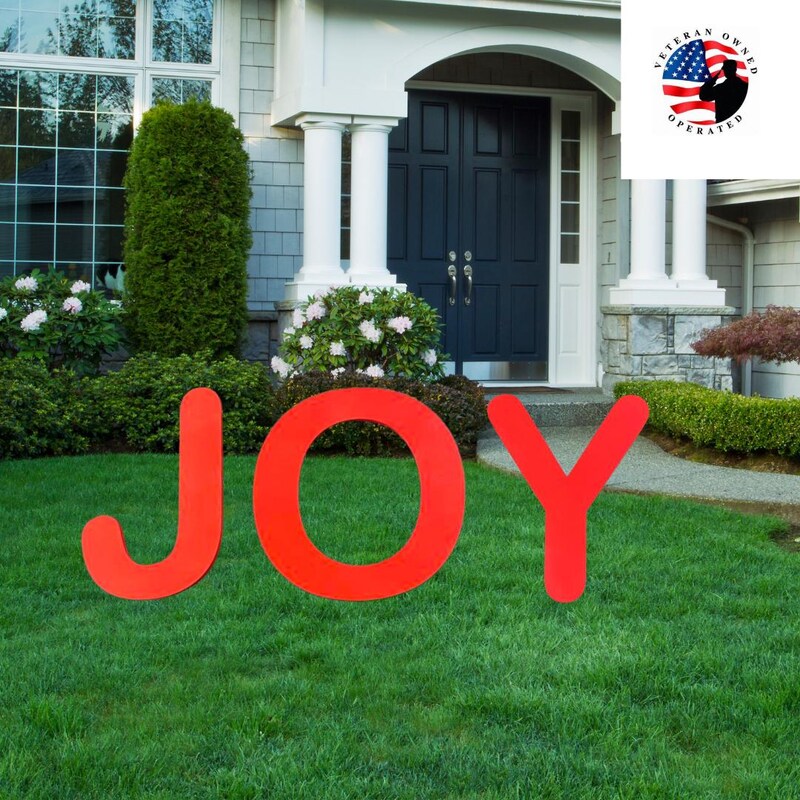 Large Outdoor Joy Signs - Etsy