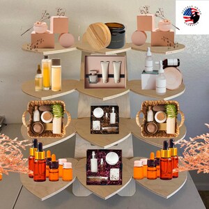 Portable Countertop Retail Vendor Display With 4 Heart-shaped Shelves ...