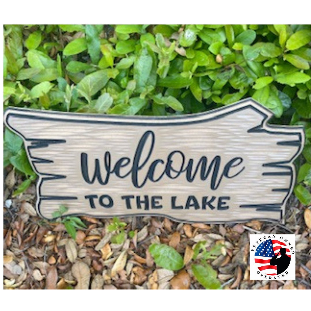Outdoor Sign Personalized Welcome Sign Welcome to the Lake Sign ...
