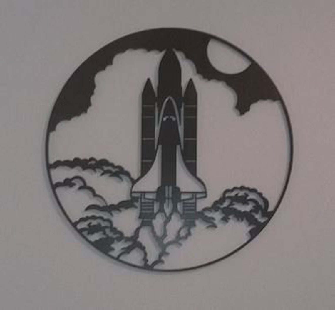 Space Shuttle space Rocket Wall Decor Space Ship Decor - Etsy