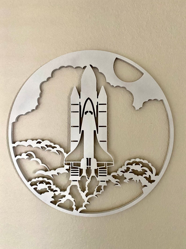Space Shuttle space Rocket Wall Decor Space Ship Decor - Etsy