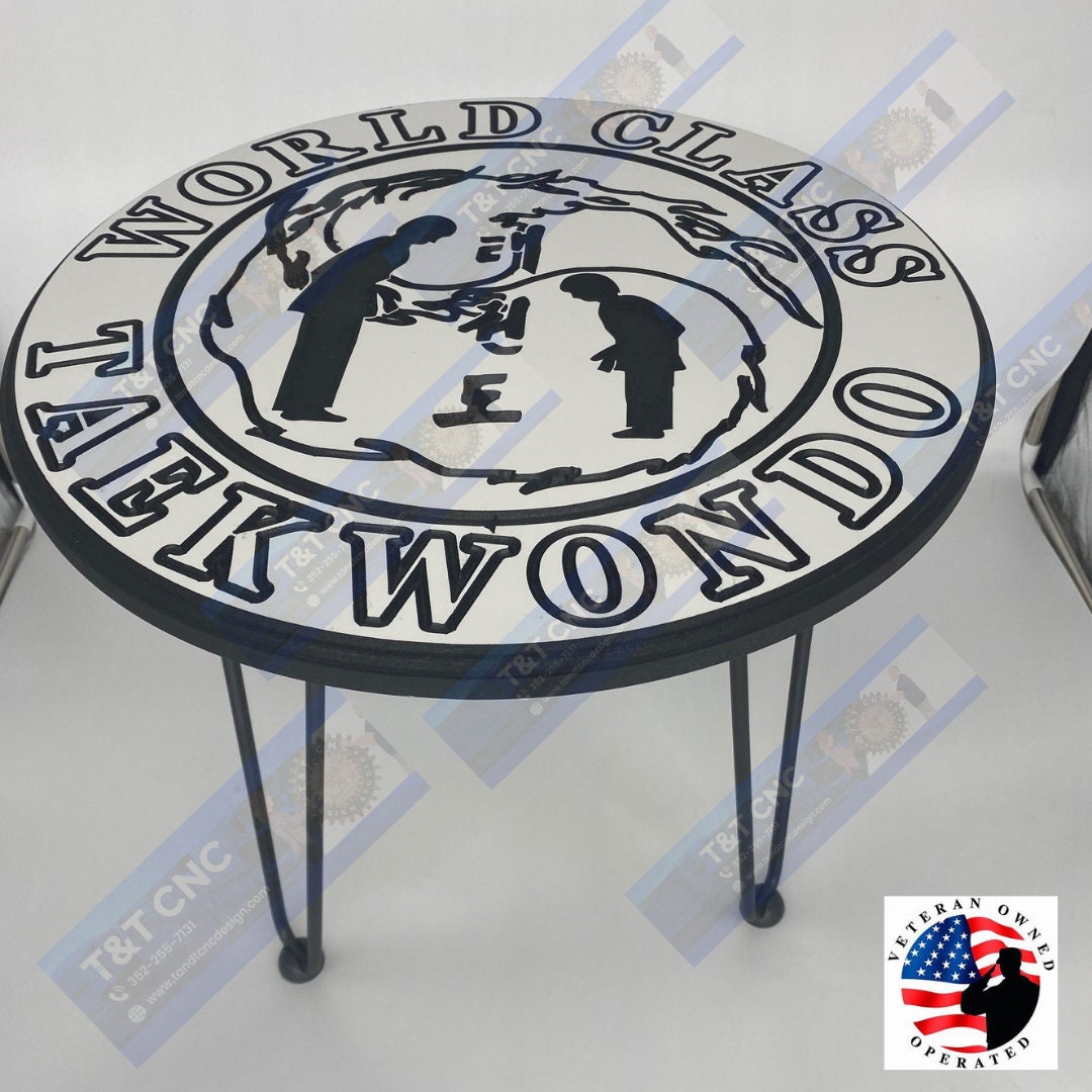 Custom Business Logo Tables Poly Office Logo Table Personalized - Etsy