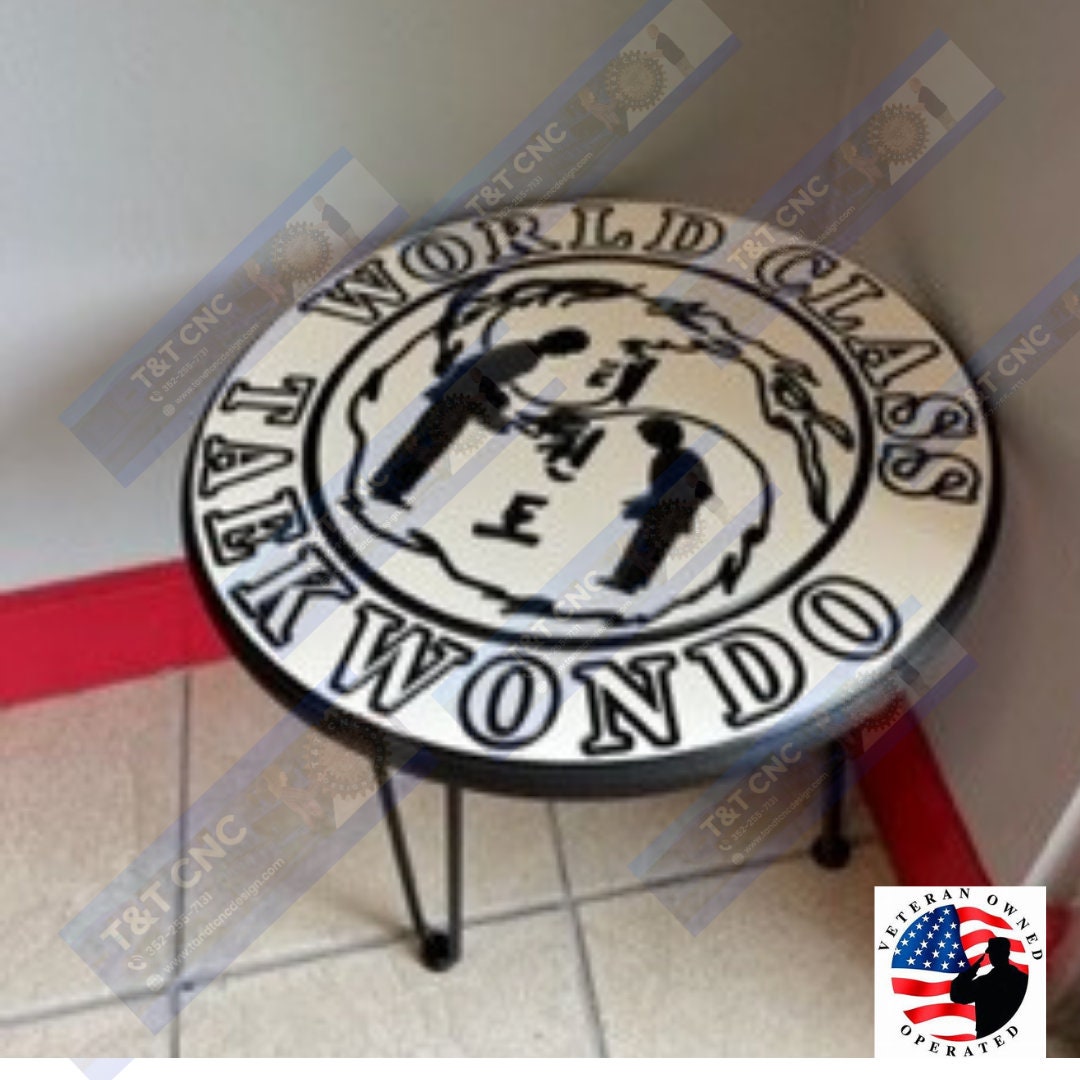 Custom Business Logo Tables Poly Office Logo Table - Etsy
