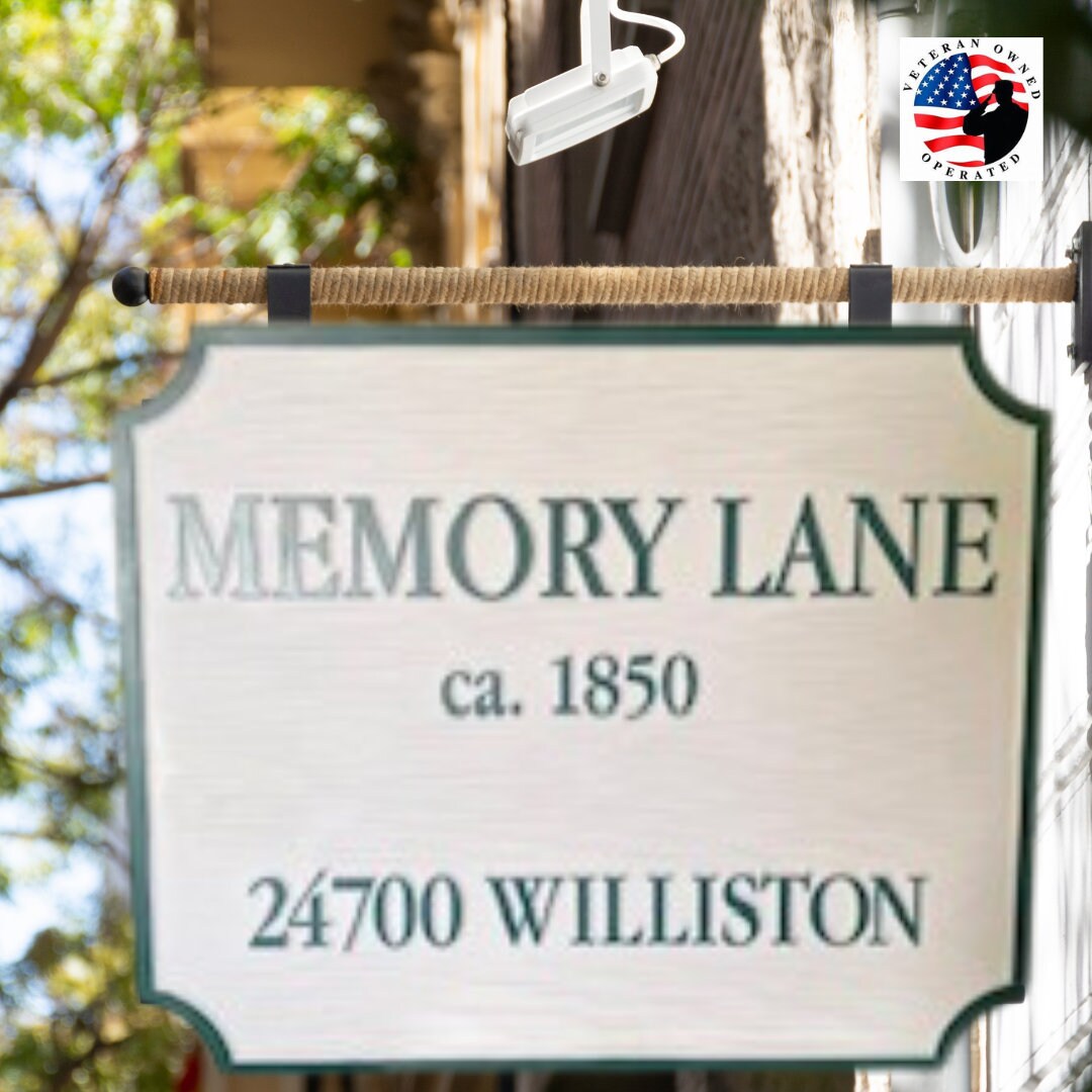 Custom Address Sign Weatherproof Carved Hanging Sign Personalized PVC ...