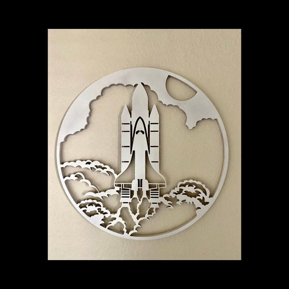 Space Shuttle space Rocket Wall Decor Space Ship Decor - Etsy